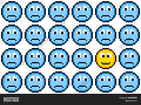 8 Bit Pixel Art Sad Vector And Photo Free Trial Bigstock