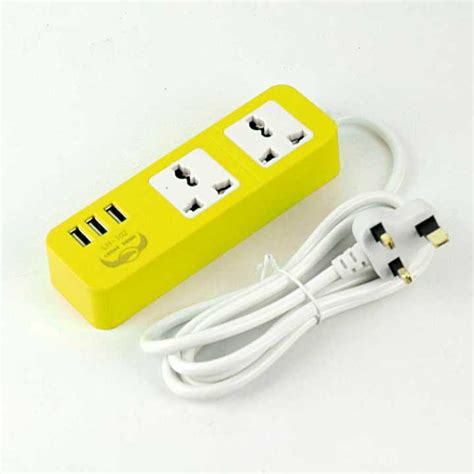 Trailing Socket Usb Power Extension Usb Charger Port 3x2 Usb Adapter And Universal Power Socket