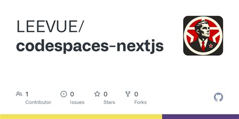 GitHub LEEVUE Codespaces Nextjs