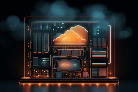cyber database technology connect business cloud storage networking
