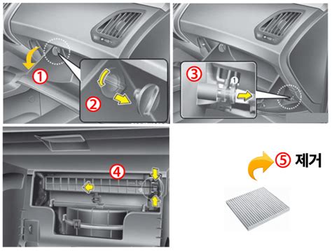 이게 끝이라구요 투싼 Ix 에어컨 필터 교체 방법 품번 교체주기