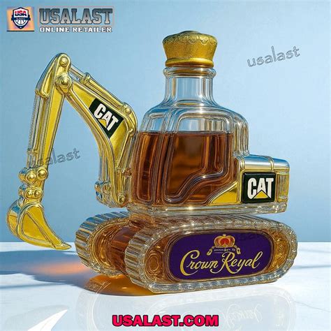 Best Crown Royal Caterpillar Excavator Whiskey Bottle