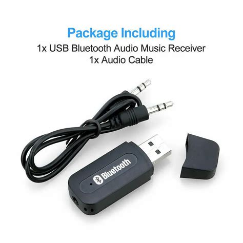 Usb Bluetooth Audio Receiver Adaptor Wireless Music 3 5mm Dongle One Click Shop