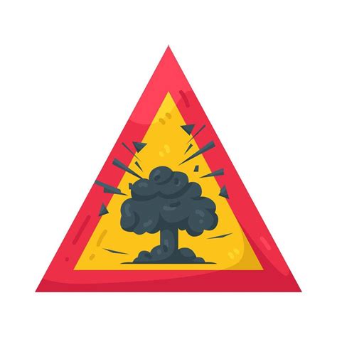 Nuclear Explosion Warning Sign Illustration 69099940 Vector Art At Vecteezy