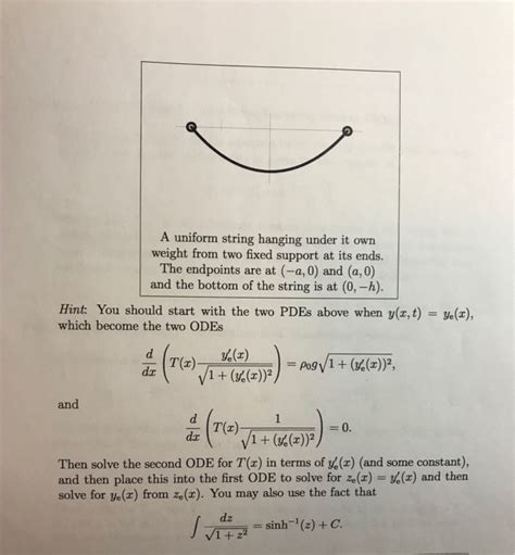 solved problem 1 40 points the true hanging string shape