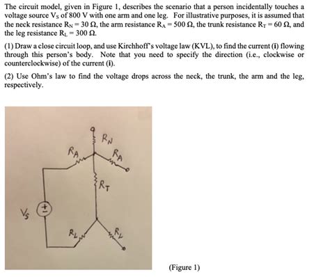Solved The Circuit Model Given In Figure 1 Describes The Chegg Com