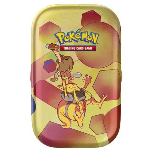 Mini Tin Mew 151 Artwork Kadabra E Hitmonlee Pikapika