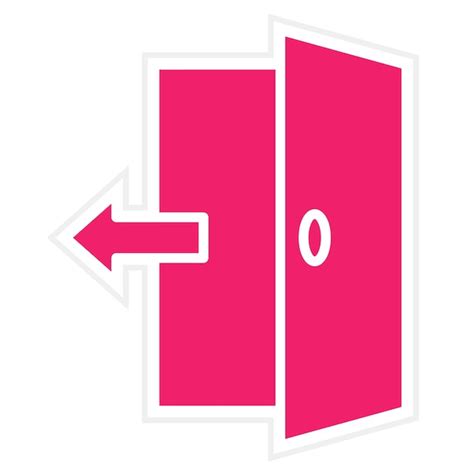 Premium Vector Vector Design Exit Door Icon Style