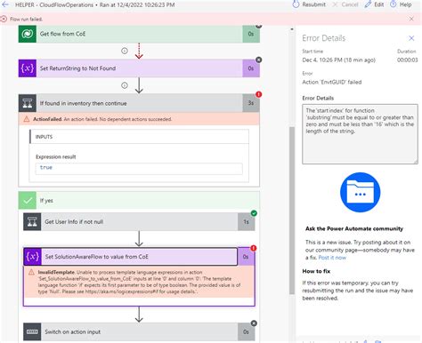 CoE Starter Kit BUG Critical Flows Not Completing Successfully Issue Microsoft
