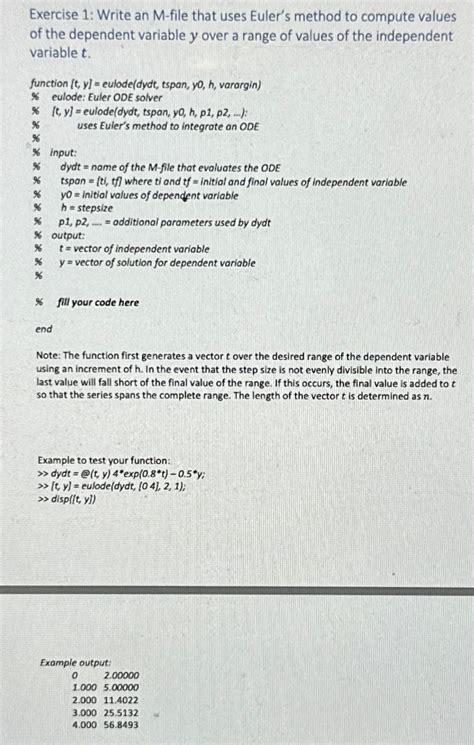 Solved Use Matlab For The Following Matlab And Follow The