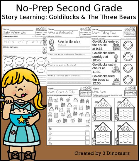 Goldilocks And The Three Dinosaurs Activities