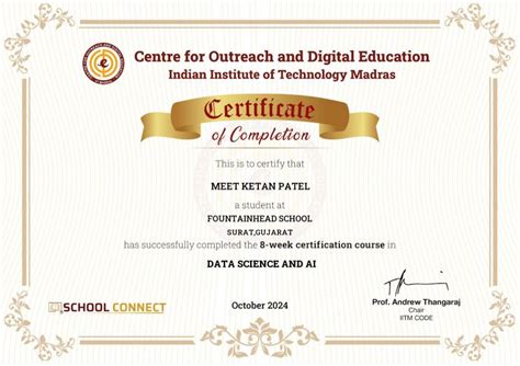 ai datascience iitmadras lifelonglearning techinnovation… meet patel