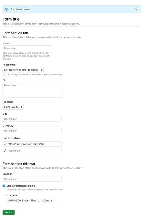 Form Container Component · Issue 604 · Primerdesign · Github