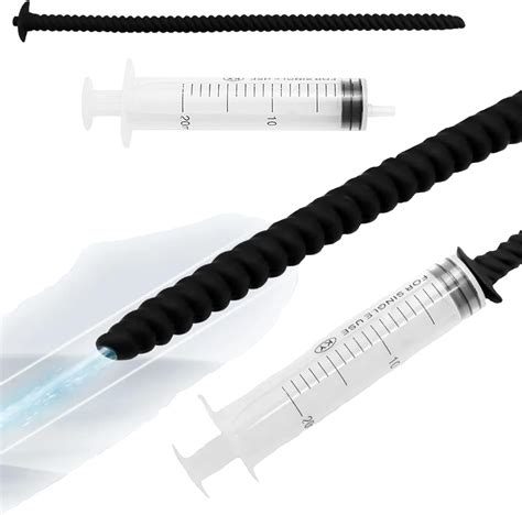 Mfmyee Silicone Hollow Urethral Sound Dilator With Adult Syringe Injection