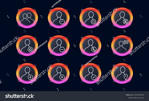 Man Button Icon Set Library Settings Stock Vector Royalty Free 2236564743 Shutterstock