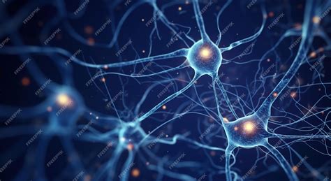 3d Illustration Of An Animated Visualization Showing The Neural Network Within Brain Cells