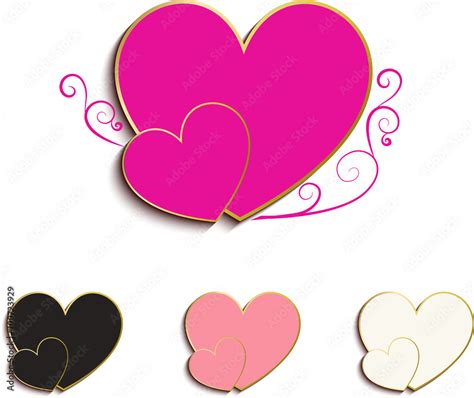 Pink Double Heart Clipart