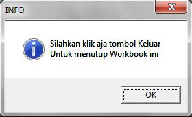Disable Tombol Close X Pada Workbook Excel Macro VBA
