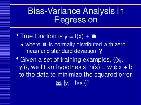 Ppt Bias Variance Analysis In Regression Understanding Prediction