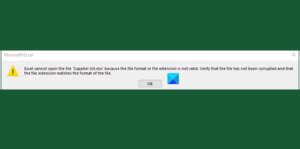 Excel Cannot Open File Because File Format Or Extension Is Not Valid
