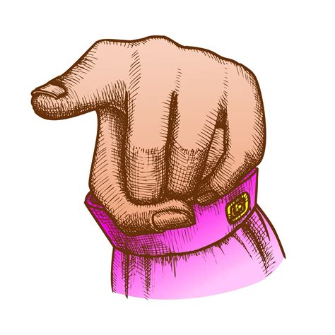 Color Female Hand Index Finger Pointing Gesture Vector Vector Art At Vecteezy