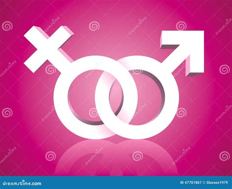 Mars And Venus Symbols Stock Vector Illustration Of Valentines 47701867