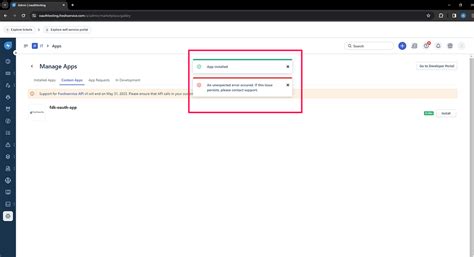 Getting Unexpected Error In Custom Fdk App During Installation With Oauth Authorization App