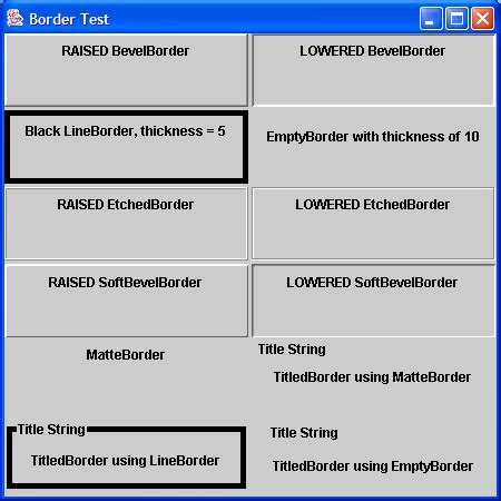 Java Title Border With Checkbox Clipart