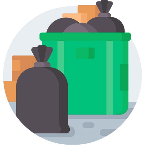 Garbage Detailed Flat Circular Flat Icon