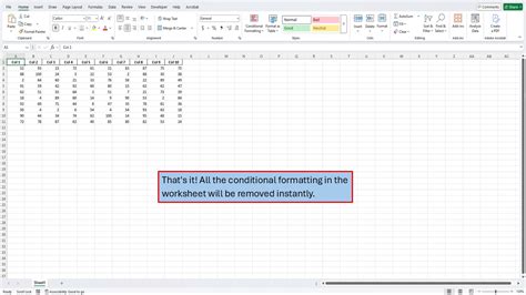 How To Remove Conditional Formatting In Excel Entire Worksheet Marks Excel Tips
