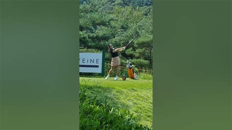 한국 여자 프로 골프대회 박혜준 선수의 드라이버 티샷 전 루틴을 보다 Youtube