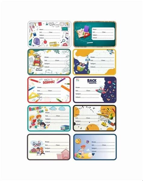 Vinyl School Notebook Name Tag Sticker At ₹ 05piece Palghar Id