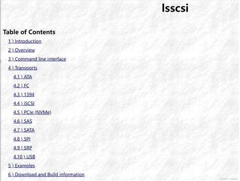 Linux命令lsscsi详解 良许linux教程网 Linux命令lsscsi详解 良许linux教程网