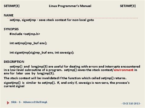 Csce 510 Systems Programming Lecture 15 Shell 2