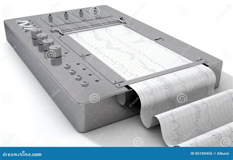 Polygraph Needle And Drawing Royalty Free Stock Image Cartoondealer