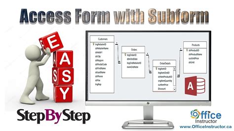 Access Form With A Subform And Calculated Fields Youtube