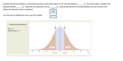 Solved Suppose That The Test Statistic Is 2 63 And The Chegg Com