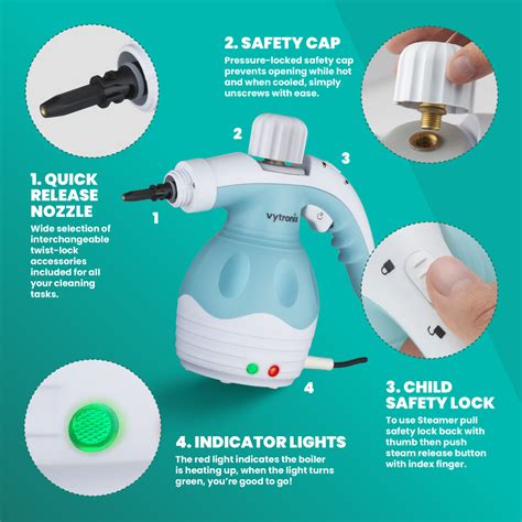 Vytronix Hhg230 Multi Purpose Handheld Steam Cleaner