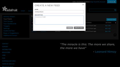 Iot Weather Station With Adafruit Huzzah Esp8266 Esp 12e And Adafruit