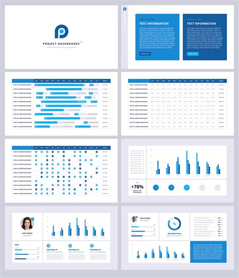 Project Status Dashboard PPT For PowerPoint And Keynote HiSlide Io