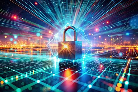 Protecting Your Digital Fortress A Cybersecurity Illustration Of A