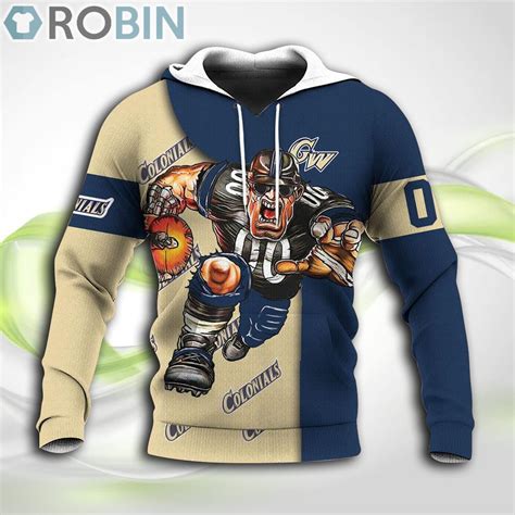 George Washington Colonials Ncaa Hoodie Football Go On Robinplacefabrics