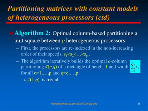 Ppt Performance Models Of Heterogeneous Platforms And Design Of Heterogeneous Algorithms