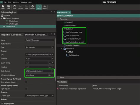Using Oauth2 To Access Emails Linx
