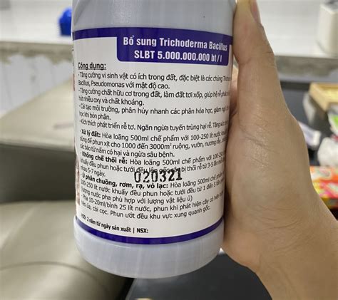 Chế Phẩm Nấm đối Kháng Trichoderma Bacillus 500ml