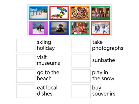 Types Activities Grade 6 Match Up