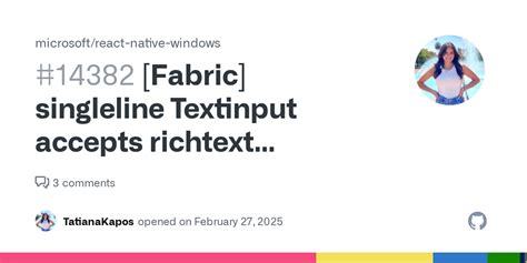 Fabric Singleline Textinput Accepts Richtext Inluding Line Breaks