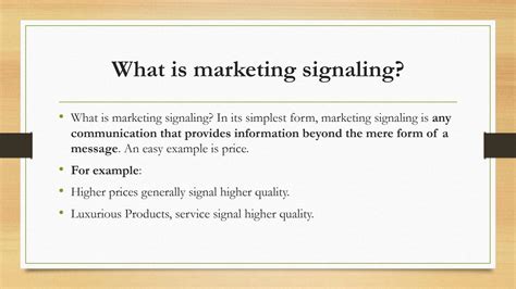 Solution Signalling Theory Studypool