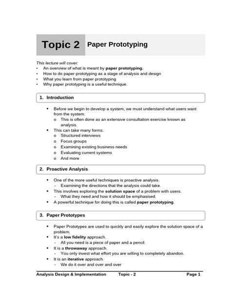 Topic 2 Pdf Software Prototyping Prototype