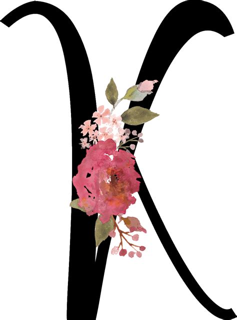 Letter K Monogram Customize Online Instant Download